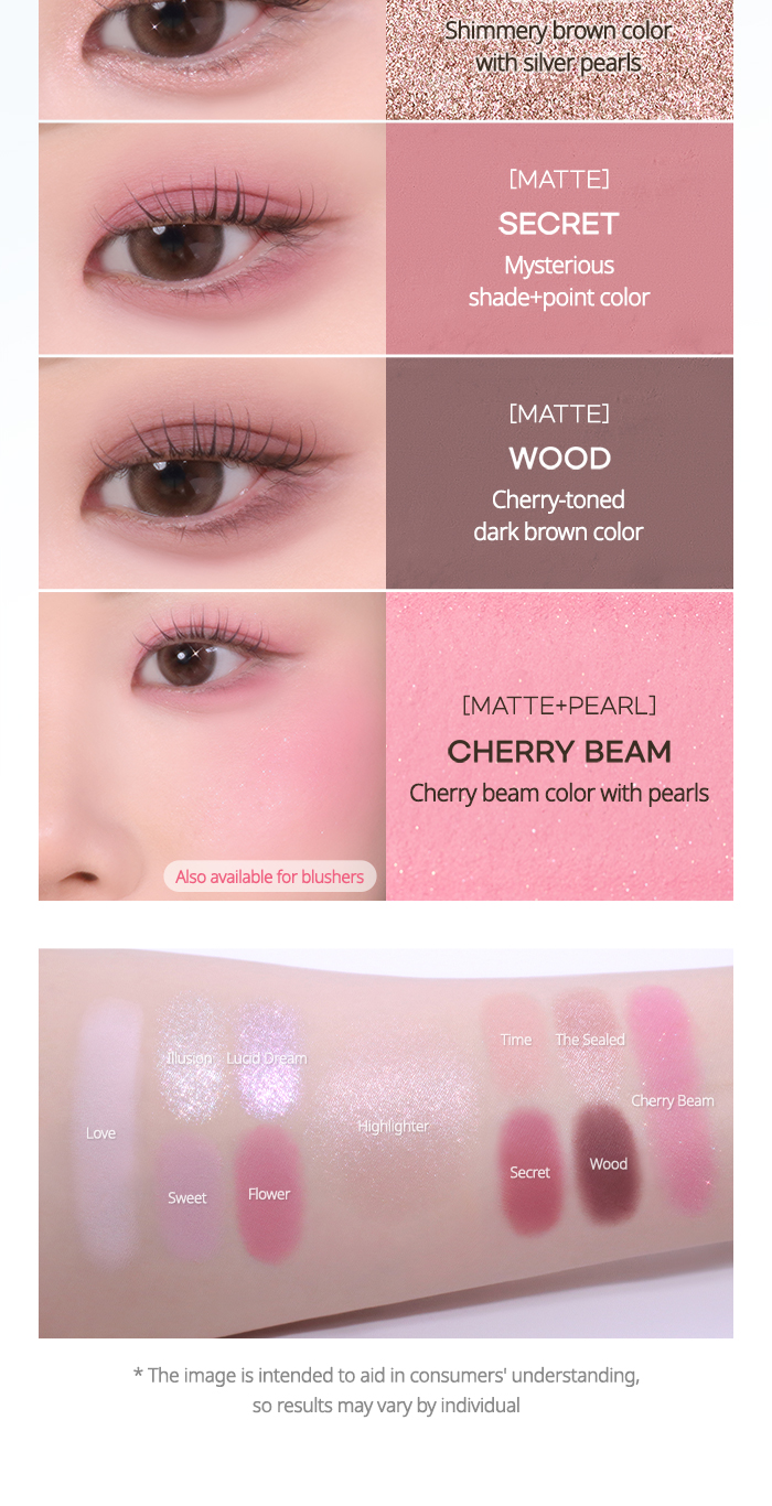 [PERIPERA] NEW Cherry Collection | All Take Mood Like Palette | 3 in1 ...