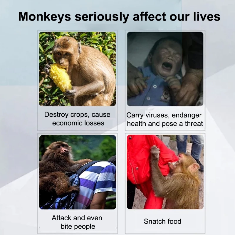 【Ready stock】Ultrasonic Monkey Repellent Device Repeller Monkeys,birds ...