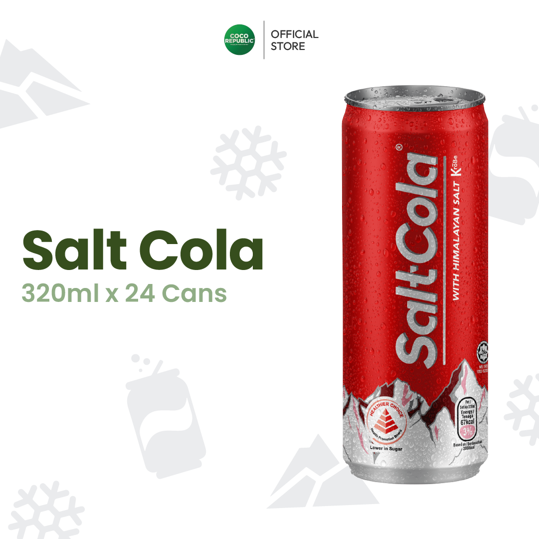 Salt Cola with Himalayan Salt (320ml x 24 Cans) | Shopee Singapore