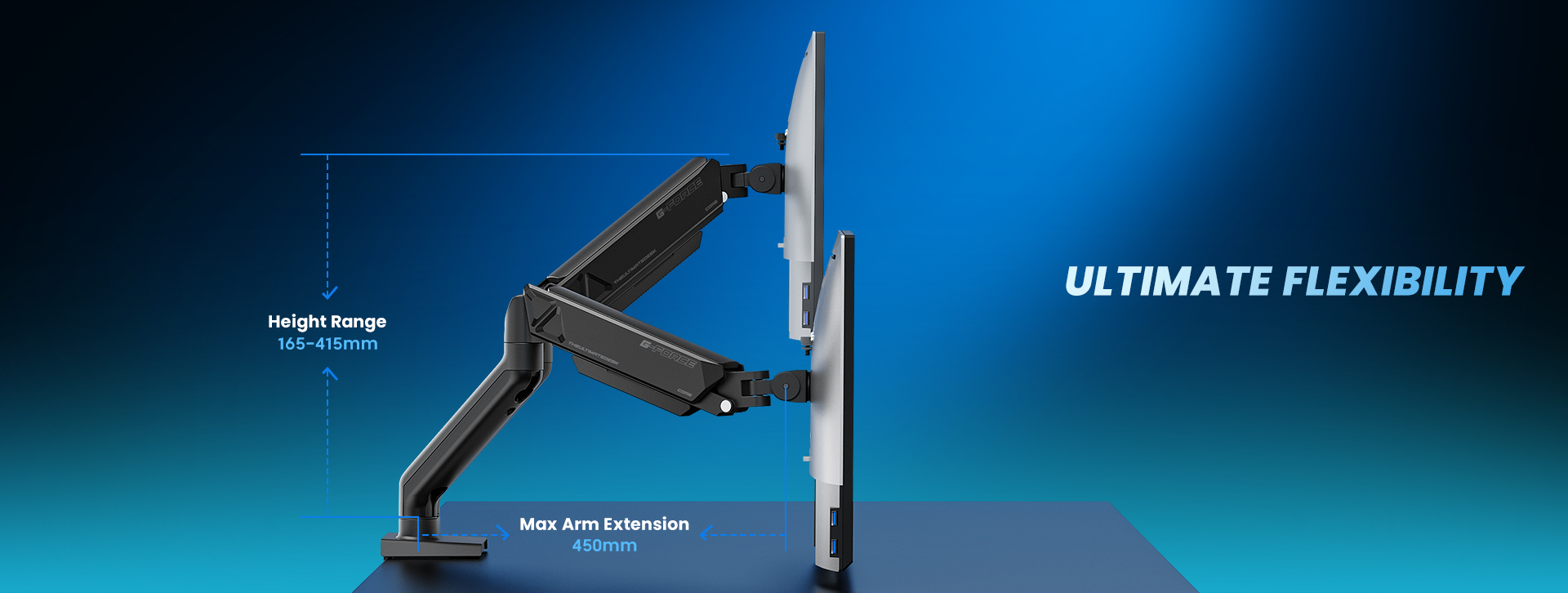 [NEW] ULTi Core Dual Monitor Arm - Compatible with most 32" Monitors ...