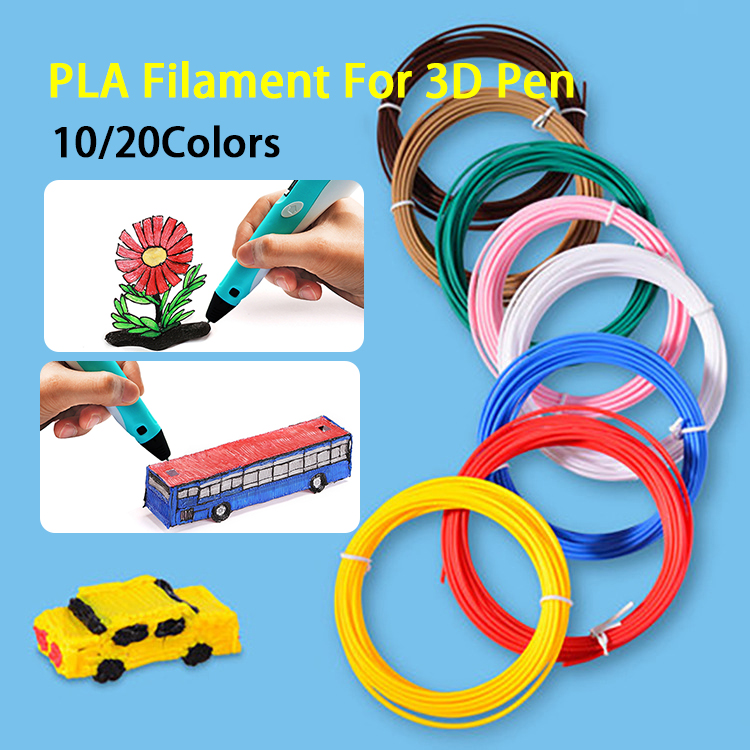 3D Pen Filament Refills PLA, 10 Meters, 1.75mm 3D Printing Pen Filament ...