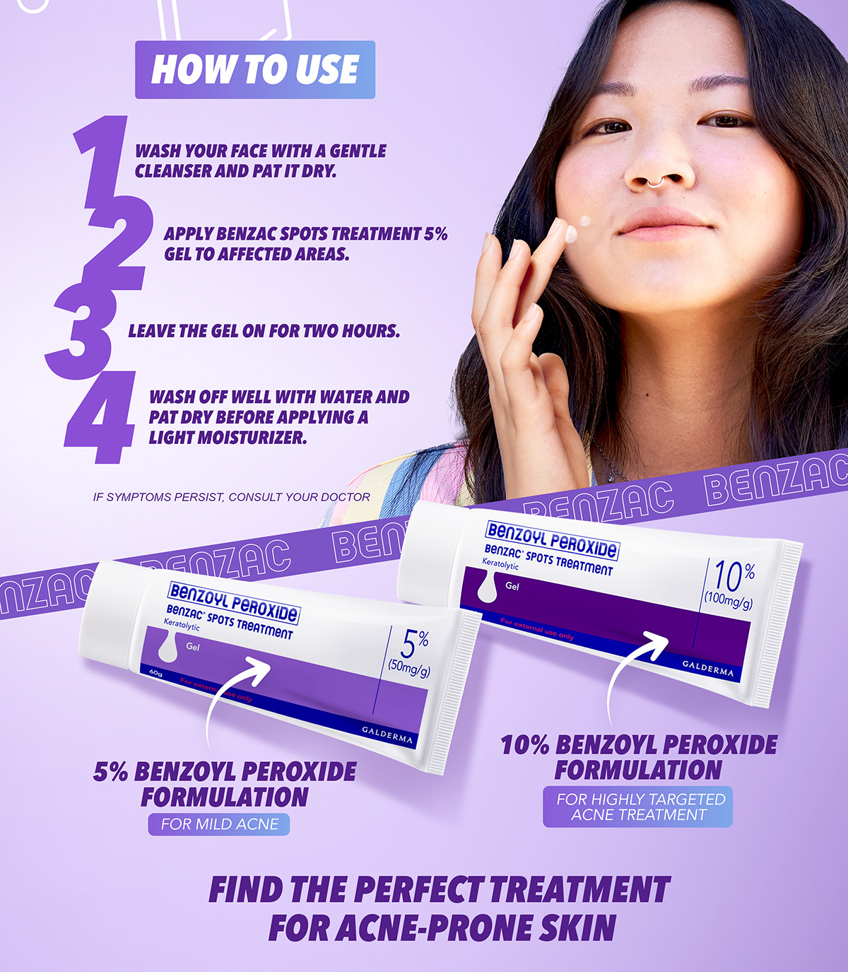 BENZAC Spots Treatment 5% 60g [Anti-Acne / Pimple Gel Cream with ...