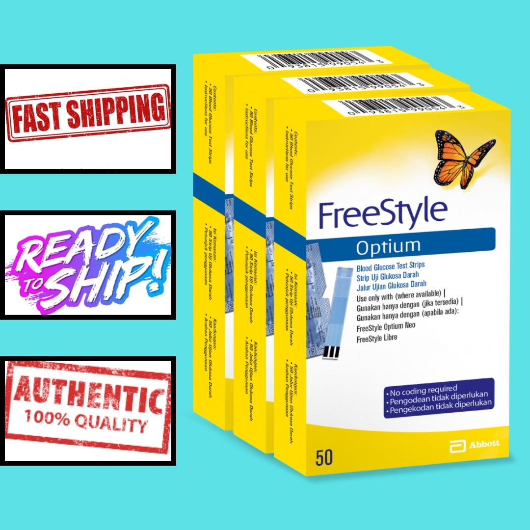Freestyle Optium Neo Glucose 150s Test Strip Lancet Blood Sugar Meter ...
