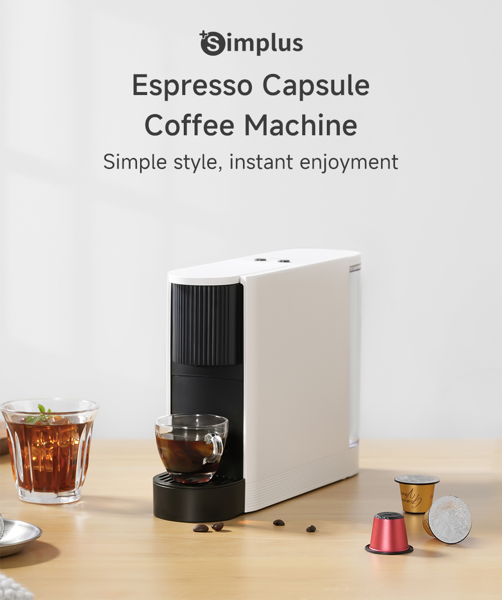 Simplus Coffee Maker | 20 Bar | 30s Rapid Preheat | 600ml Tank ...