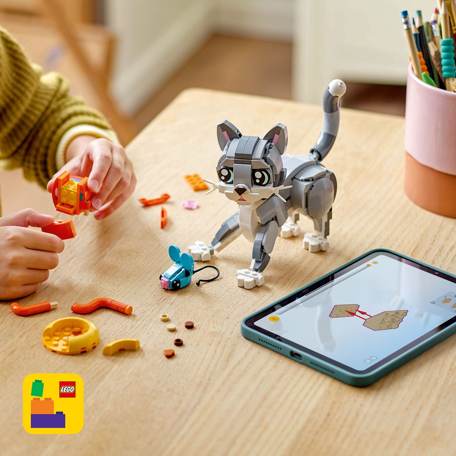 LEGO Creator 3in1 31163 Playful Cat (407 Pieces) | Shopee Singapore