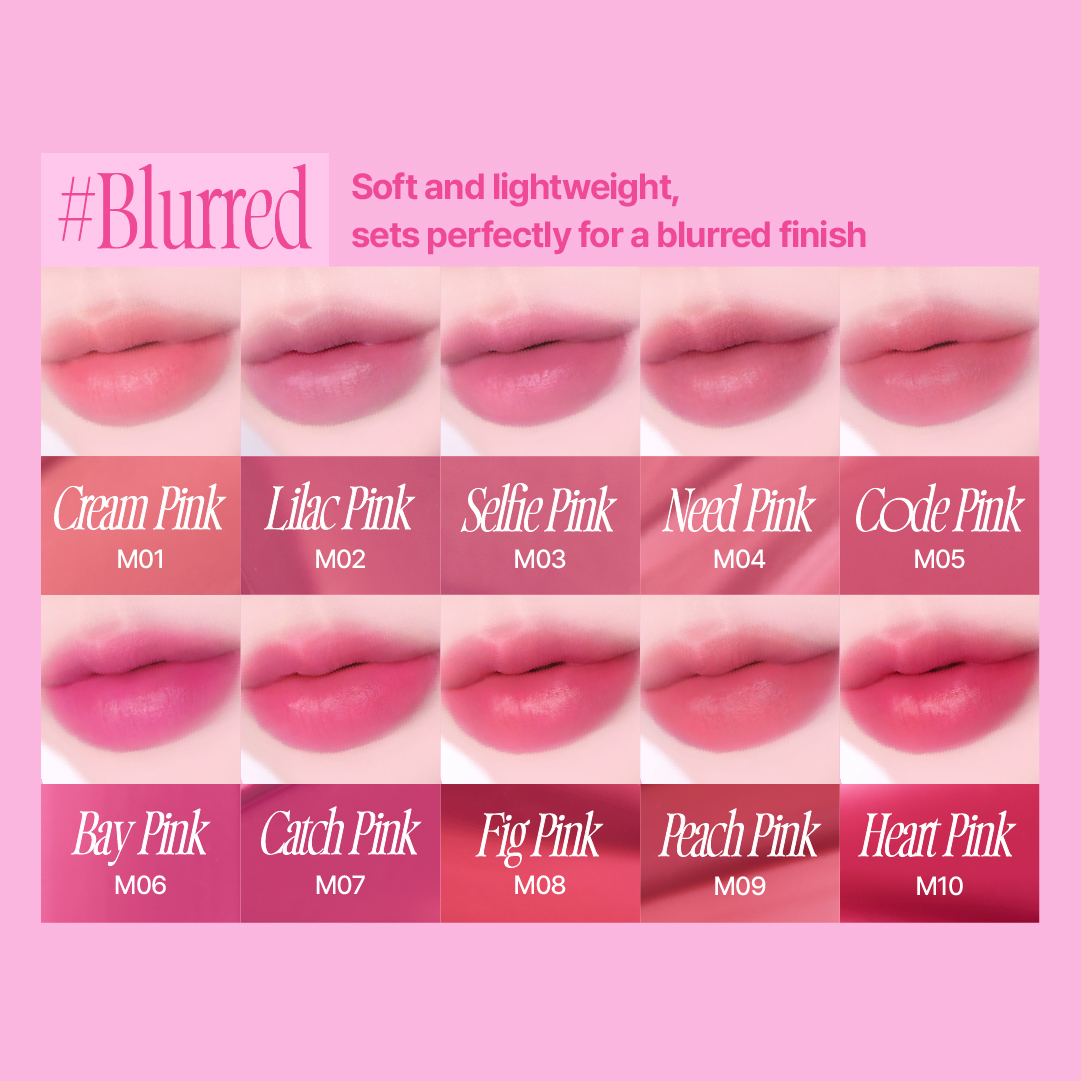 fwee Pink Obsession Stay-fit Lip Tint – 20 Shades / 3.8g | Shopee Singapore