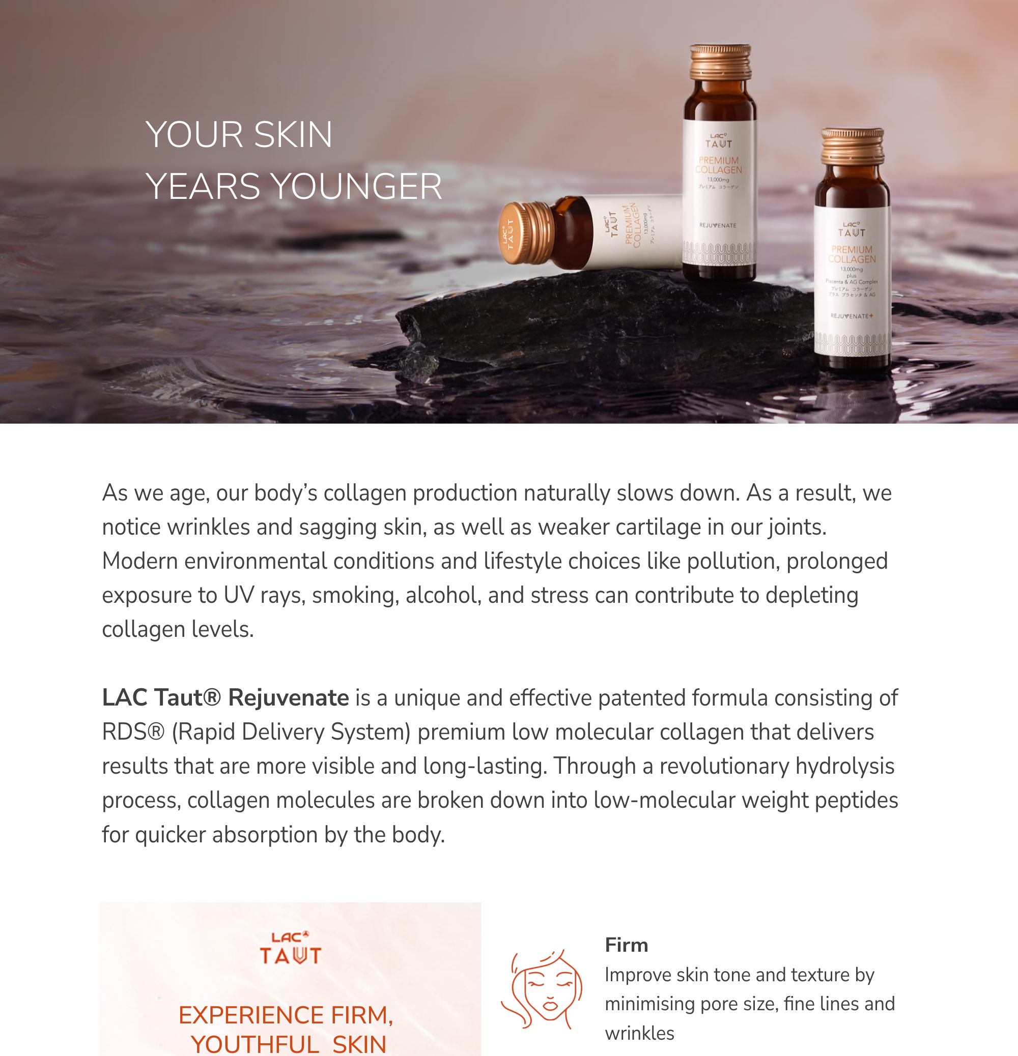 [LAC TAUT] Rejuvenate Premium Collagen 13,000mg (50ml x 8 bottles ...