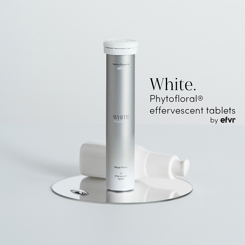 efvr Skin Whitening Phytofloral Effervescent - Made in Singapore - Mango Flavour 15 tab | Shopee ...