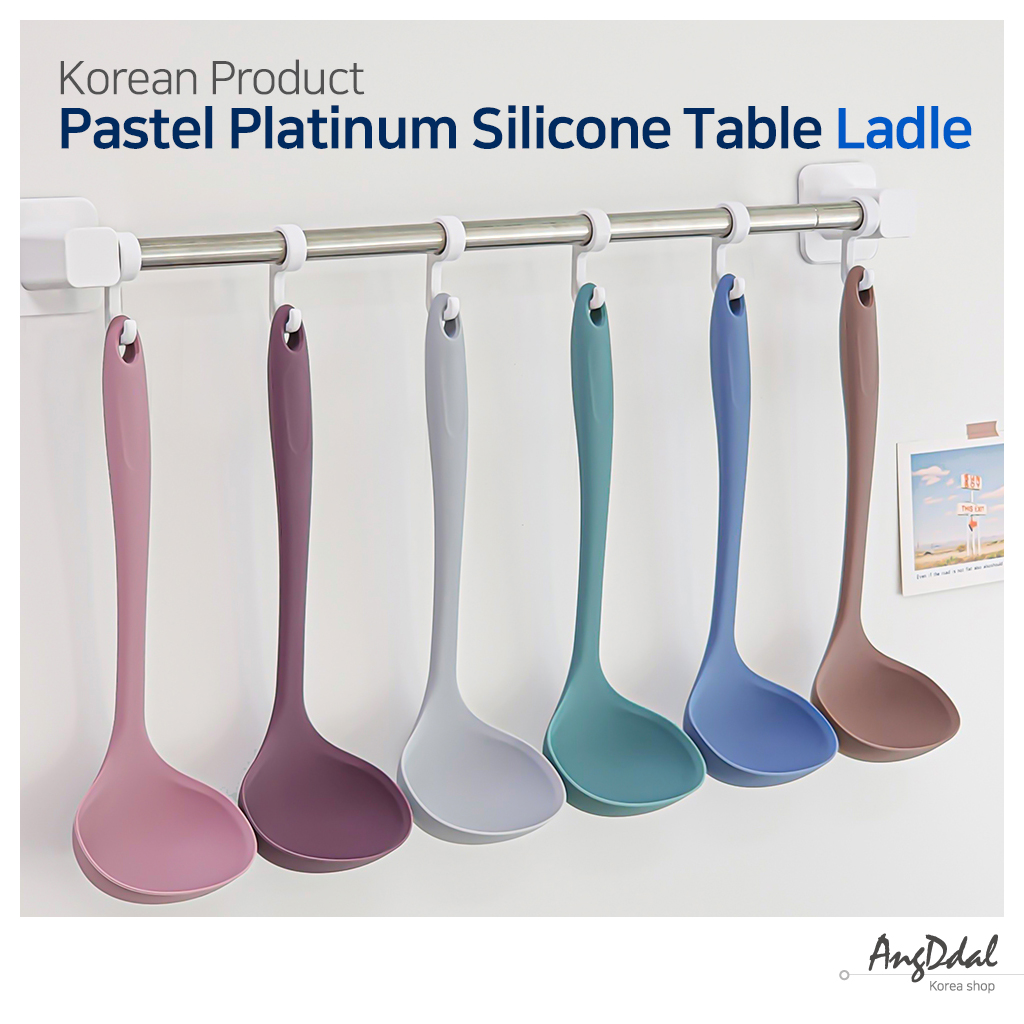 [Korean Product] Platinum Silicone Table Ladle / Camping Medium Ladle ...