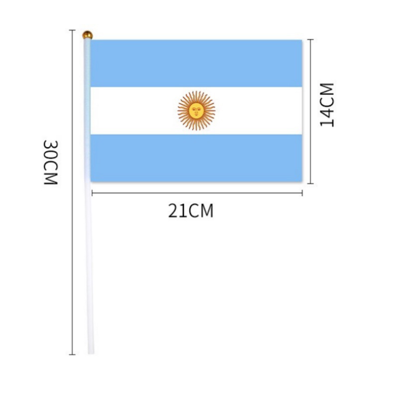 Spot Delivery United Arab Emirates 【5PCS】Hand-Waving Flag 14*21*30cm ...