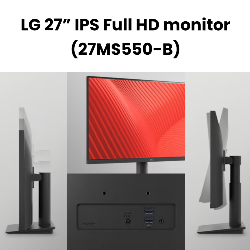 LG 27” IPS Full HD monitor 27MS550-B LG 27 inch Monitor 27 inch FHD ...