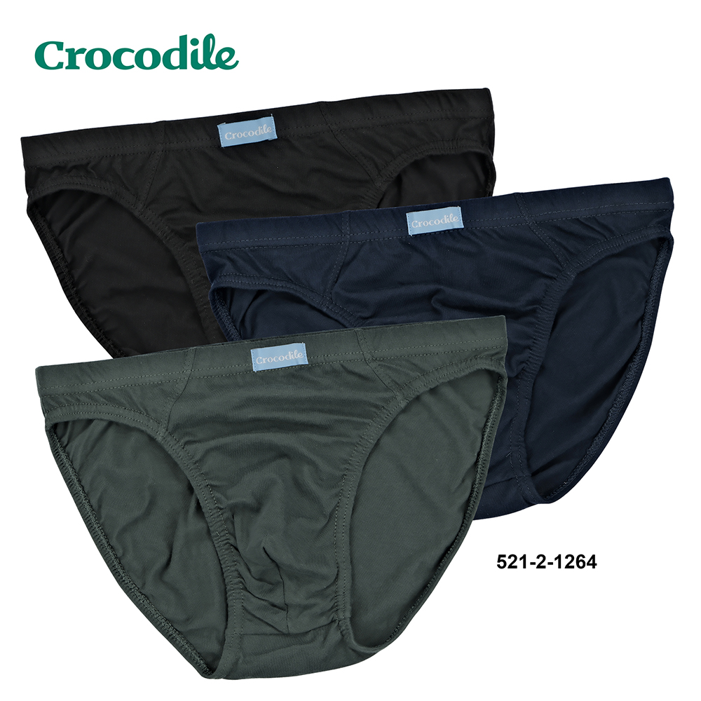 Crocodile- 3-Pcs Men's Mini Briefs/ Underwear (100% Cotton) | Shopee ...