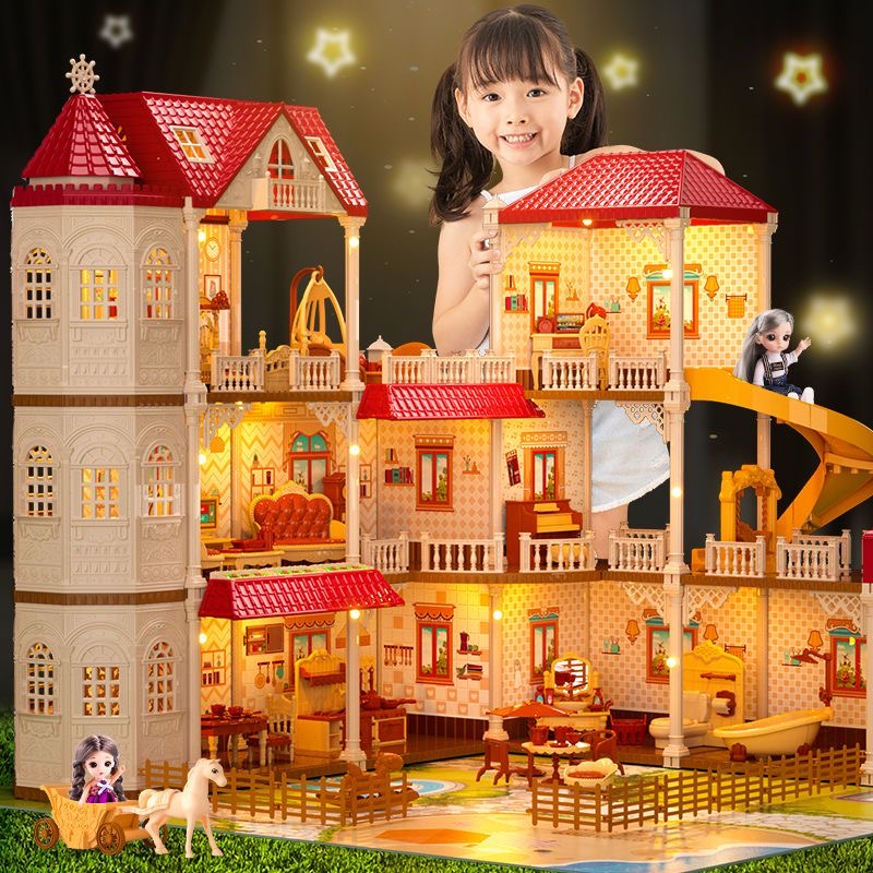 [SG Stock] Children's Villa building block Doll House Little Girl ...