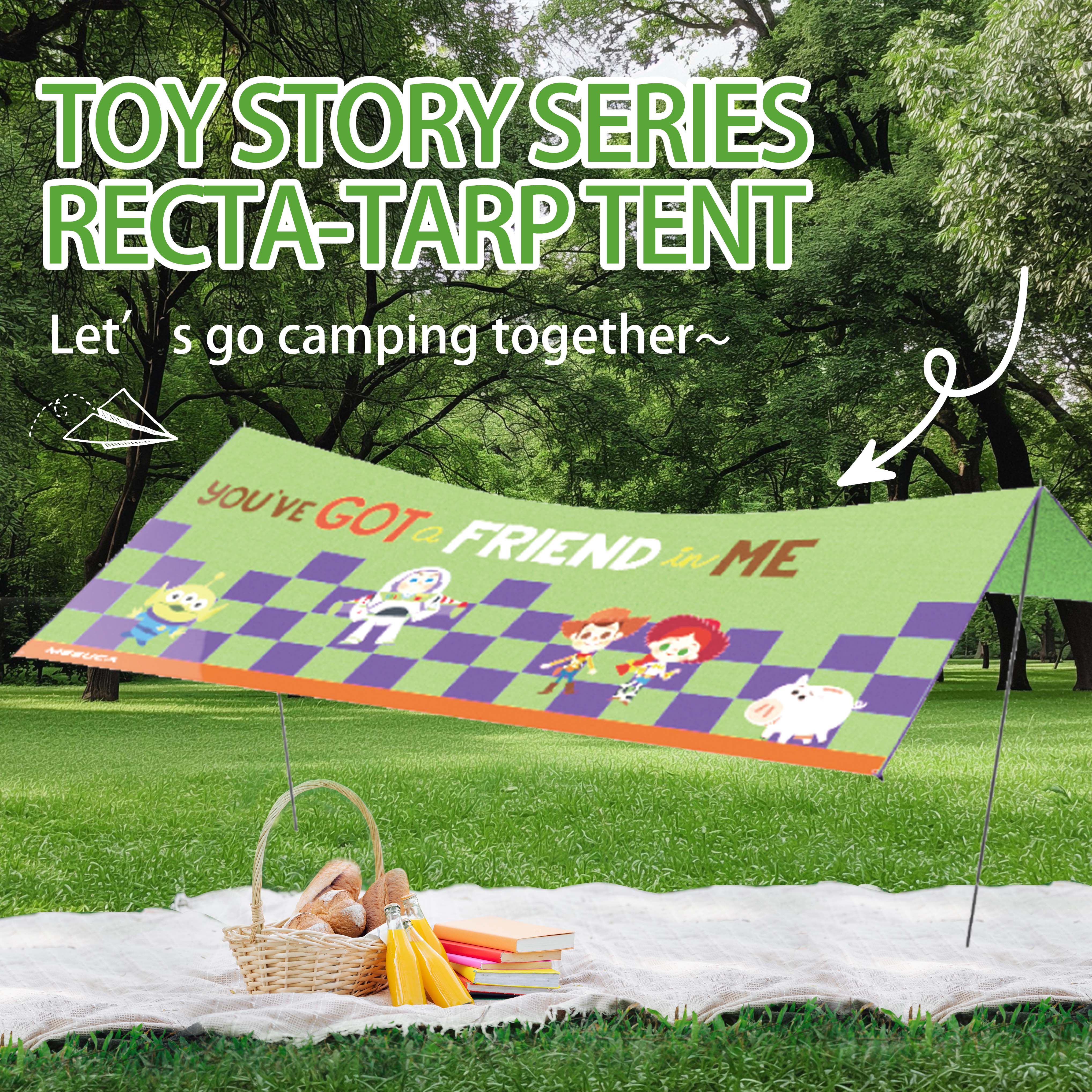 TOY STORY Recta Tarp Tent – Outdoor Camping Shade Canopy | Waterproof ...