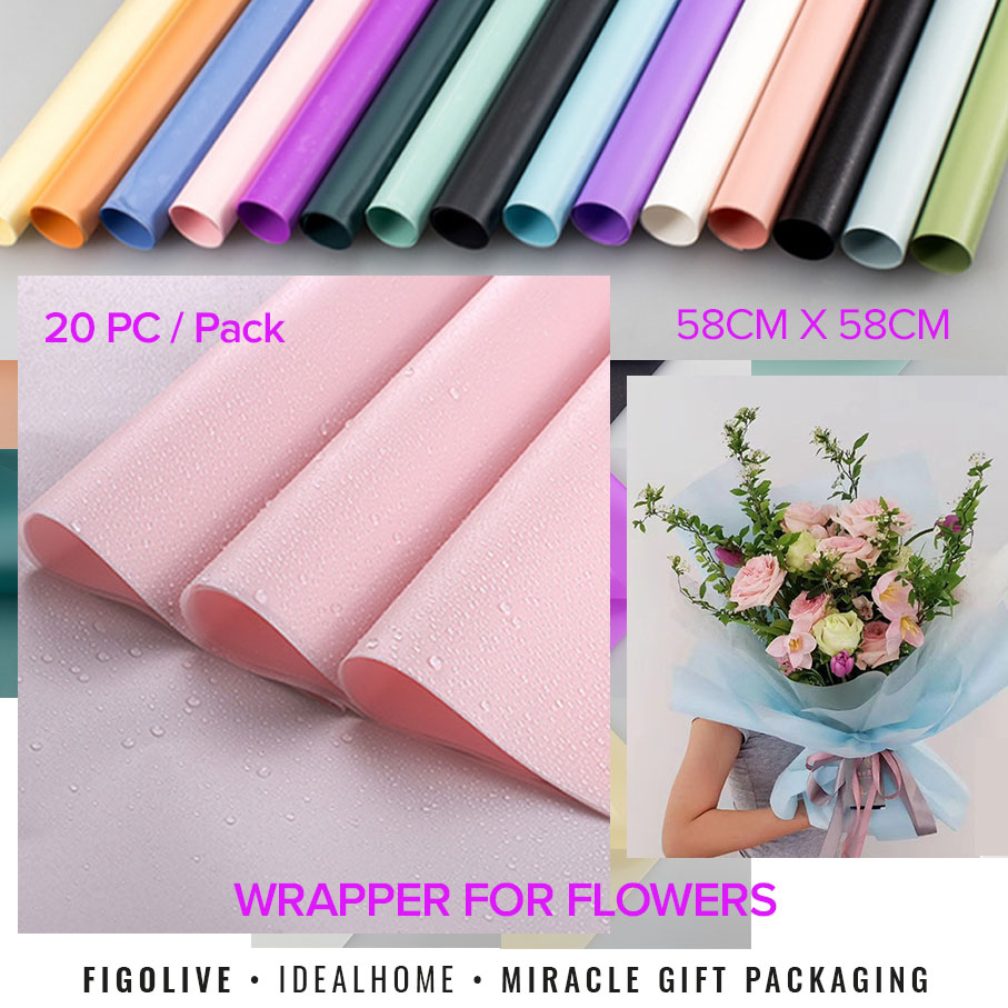 Flower Paper Bouquet Wrapping Material | Double sided Dual Color paper ...