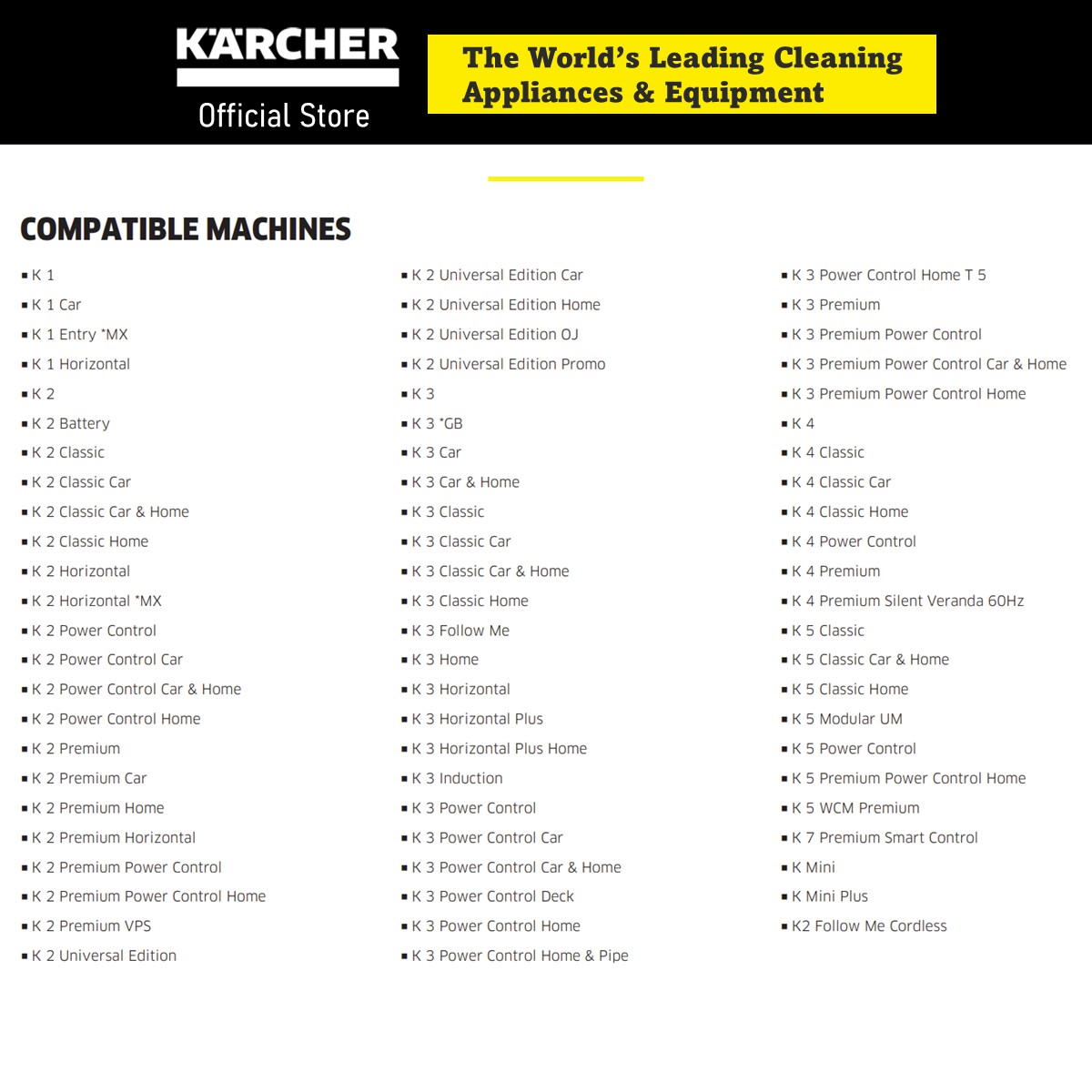 KARCHER SH 5 Suction Hose ( 5 metre ) for Pressure Washers series ...