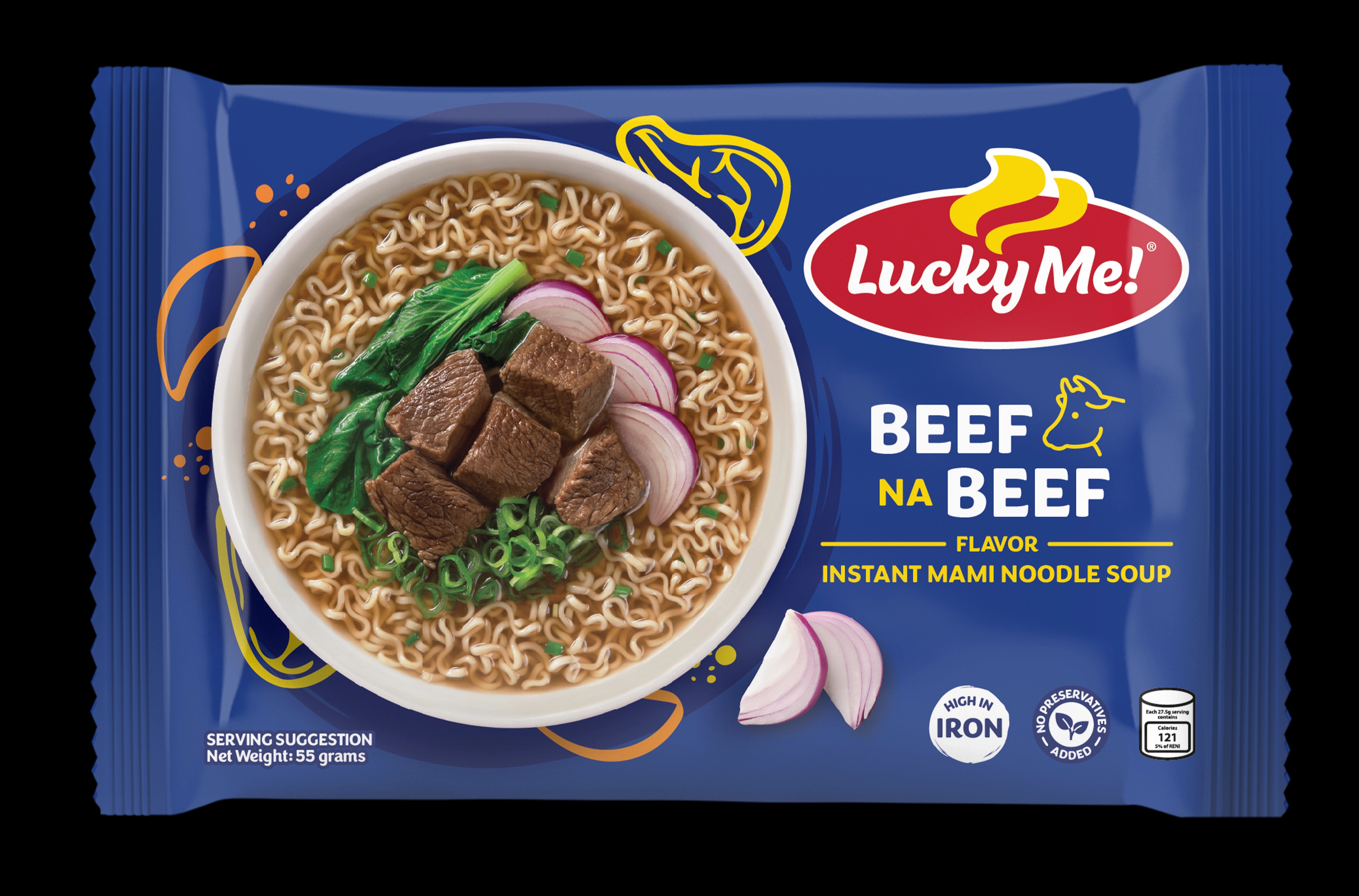 Lucky Me Pancit Canton Beef Flavour 5 x 65 gsm - Filipino Favorite ...