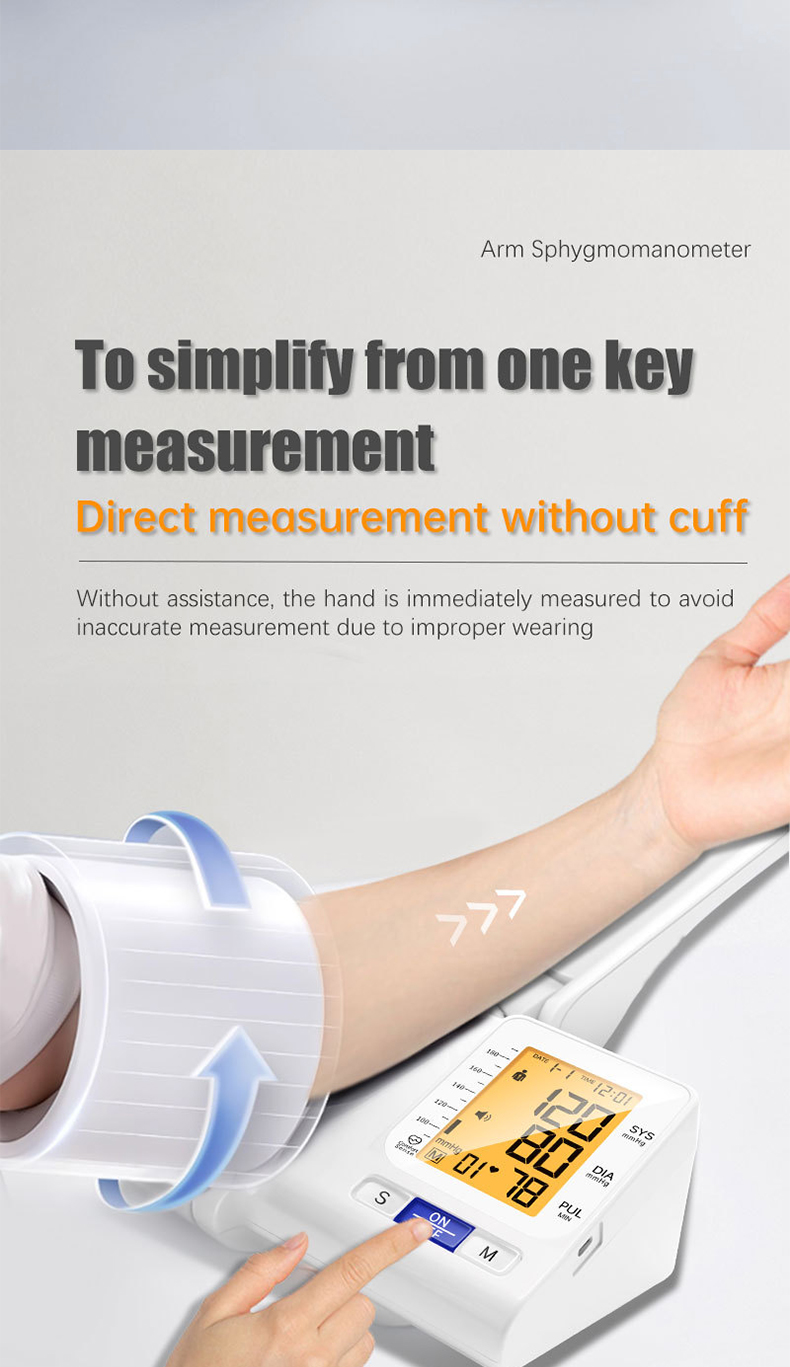【SG】Blood Pressure Monitor Tunnel Arm Type Digital BP Machine Cuff Free ...