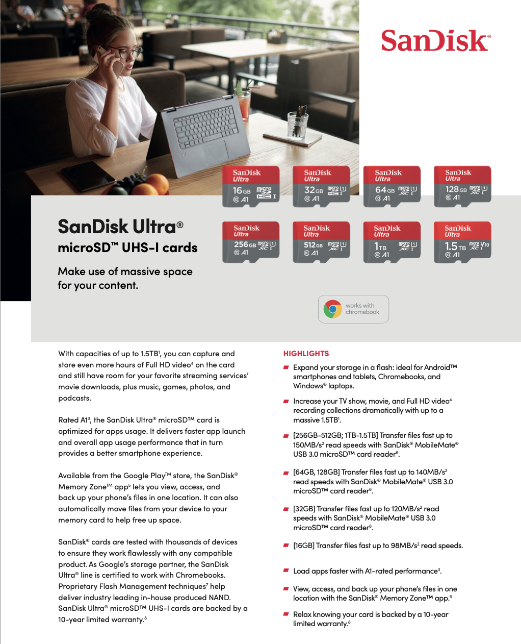 SanDisk Ultra microSD Card | Android/Windows UHS-I Card A1 C10 256GB ...