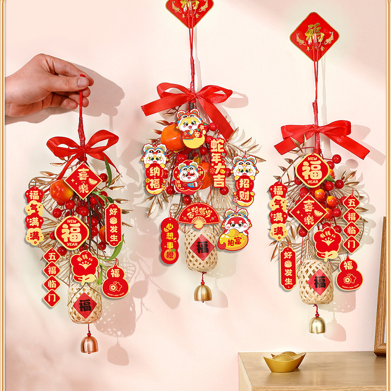 [SG] Chinese Simulated Fruit Pendant Door Handle Hanging Ornament CNY ...