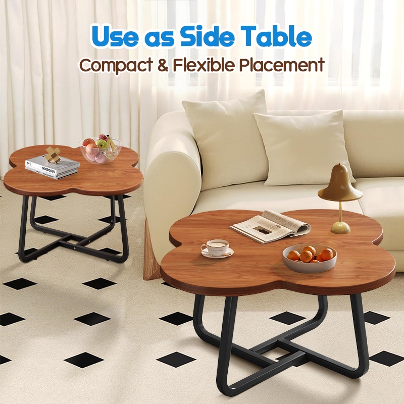SNB Coffee Table Round Table Tea Table Side Table Four-leaf Clover ...