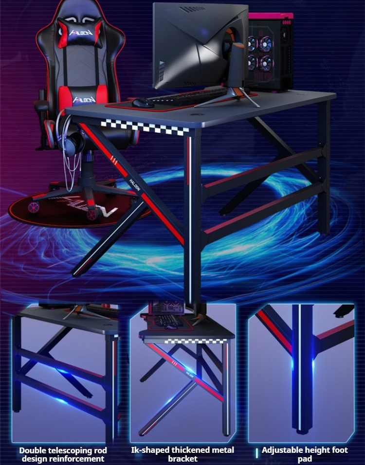 SNB K Frame Gaming Table Study Table Computer Table Office desk Carbon ...