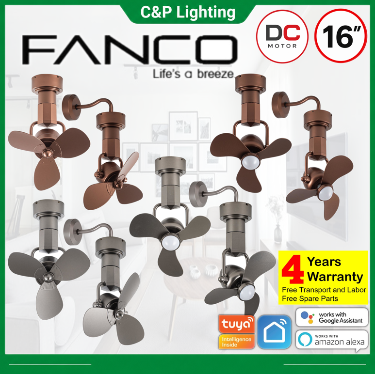 (New Launch) Fanco Co Fan Reno / Zeno Corner Wall Fan w/ Optional Wifi ...