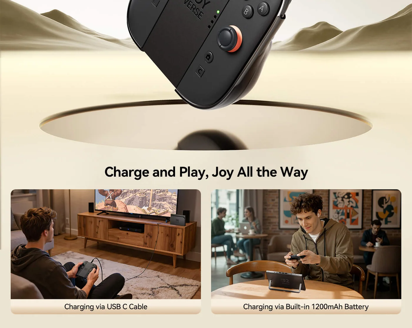 Official JSAUX Joy-Con All Arounder - GripCase with Travel Cover for ...