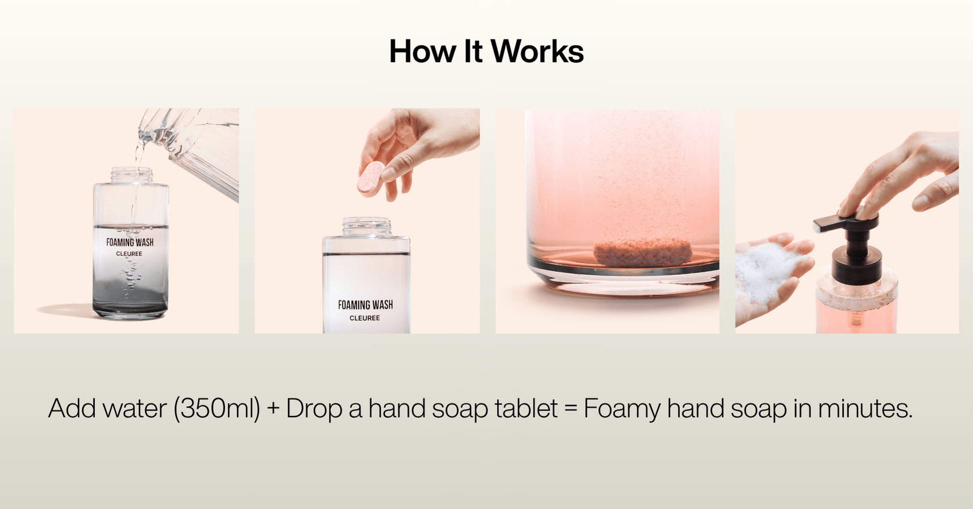 350ml Bubbly formerly Cleuree Foaming Hand Soap Tablet- Safe for Kids ...