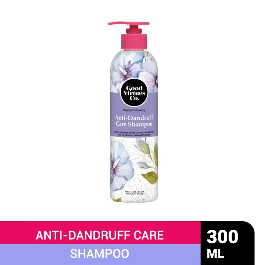 GVC Good Virtues Co. Shampoo 300ml Anti-Dandruff, Healthy (All Types ...