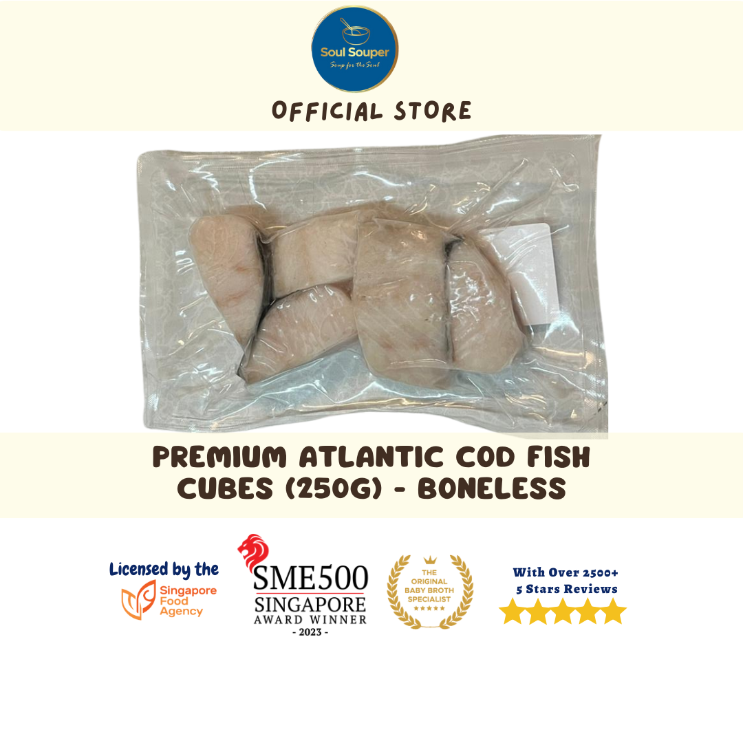 Premium Atlantic Cod Fish Cubes 250g - Boneless (Frozen) | Shopee Singapore