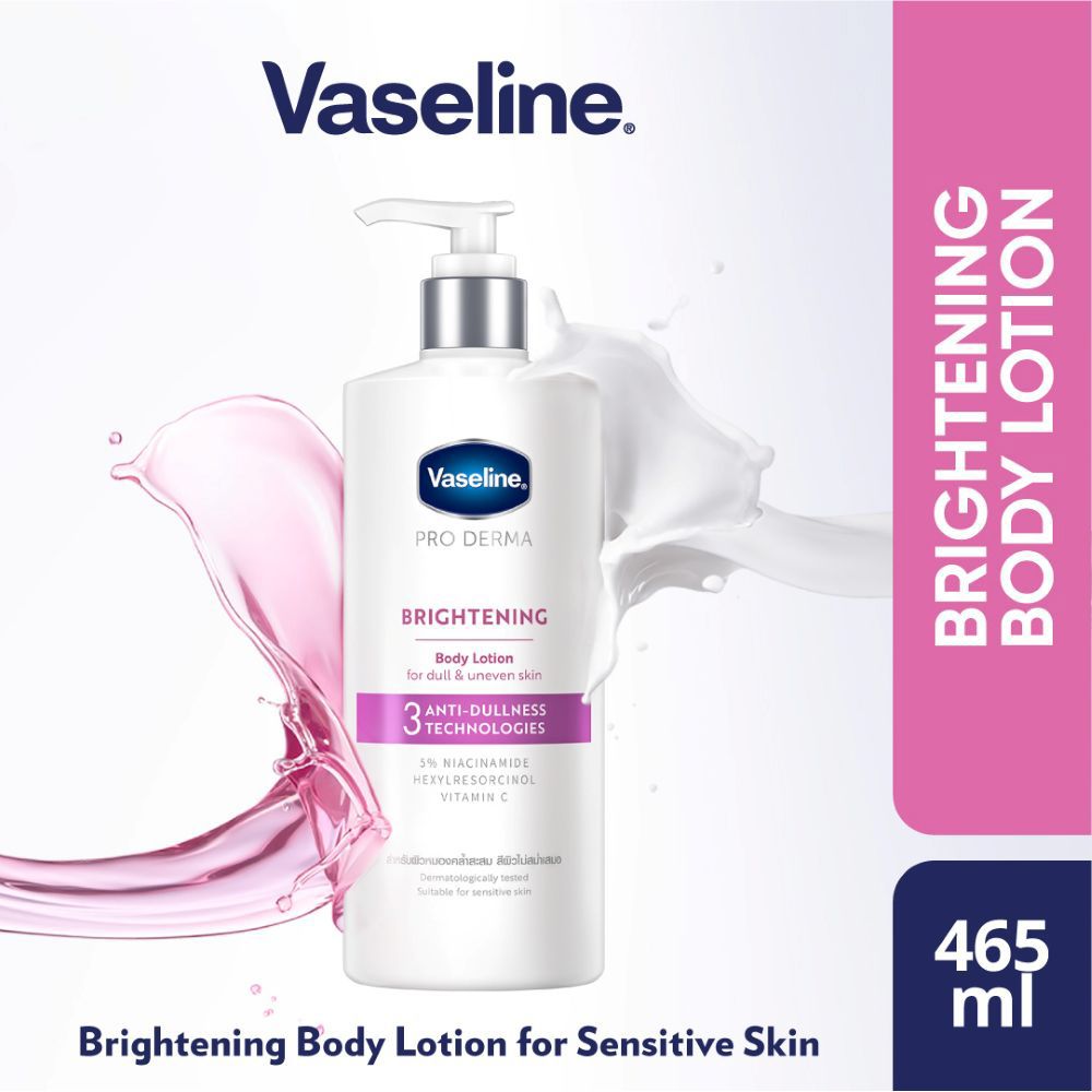 VASELINE Pro Derma Brightening Body Lotion 465ml | Shopee Singapore