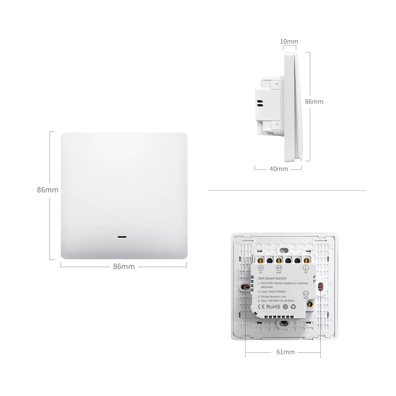 SMART TECH® Tuya Smart Heater switch 20A / Boiler Switch 4400W / High ...
