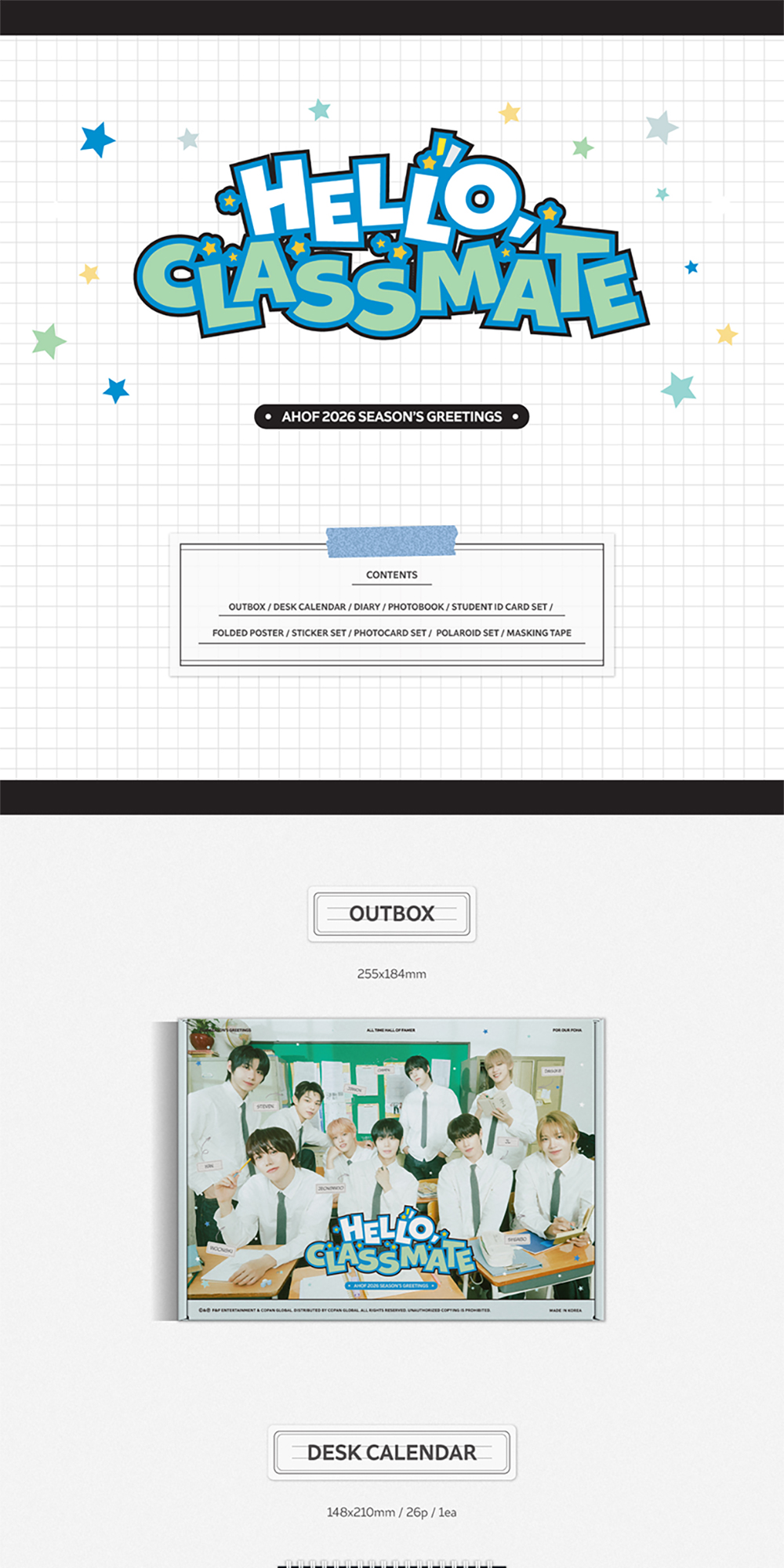 AHOF - 2026 Seasons Greetings [ Hello, Class Mate ] | Shopee Singapore