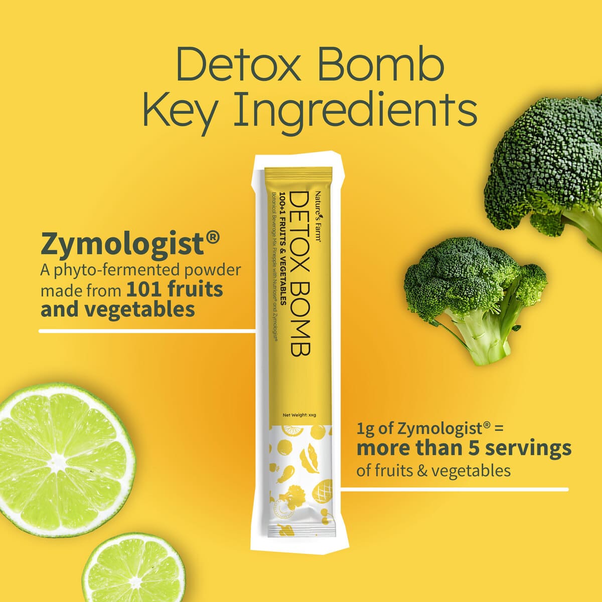 Nature's Farm® Detox Bomb 15s - Improves Digestion, Relieves ...