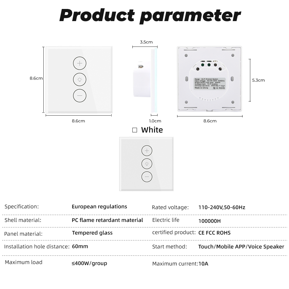 Smart Tech Tuya / Smartlife WIFI Smart Dimmer Switch | Shopee Singapore
