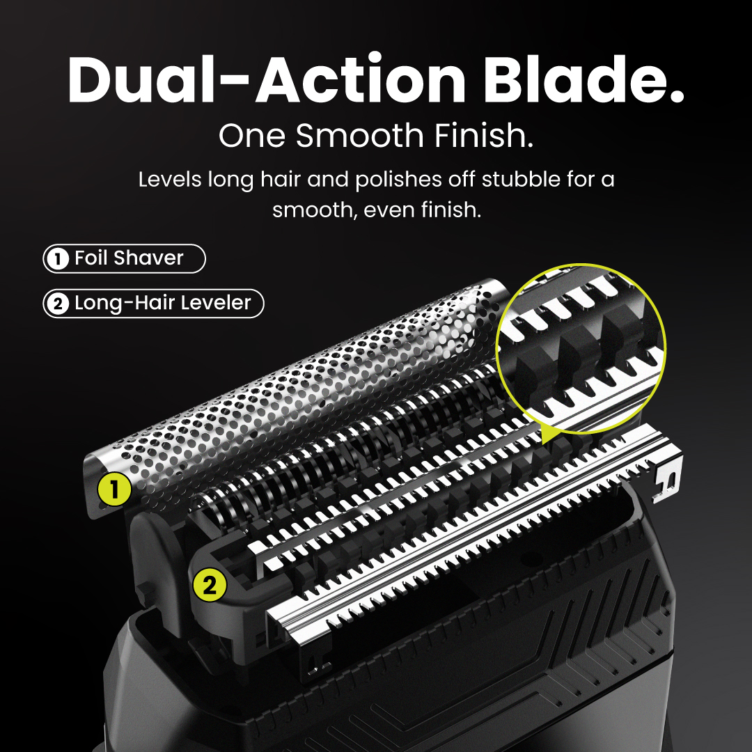 Nateskin Face Shaver 2.0: Electric Facial Hair Shaver No Nicks Wet Dry ...