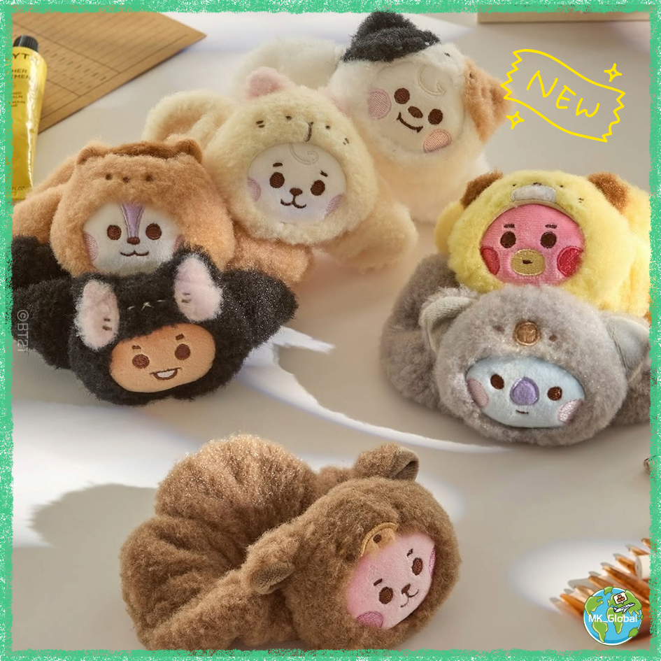 [BT21] NEW Fluffy Face Plush Band | KOYA RJ SHOOKY MANG CHIMMY TATA ...