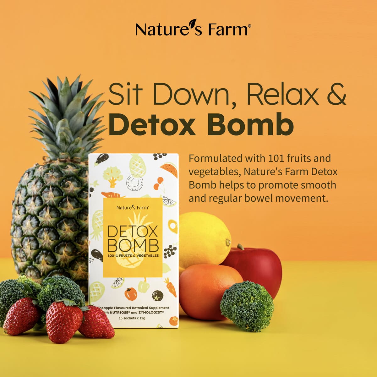 Nature's Farm® Detox Bomb 15s - Improves Digestion, Relieves ...