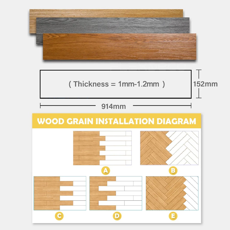 [SG]Easy Install PVC Floor Tiles Waterproof DIY Vinyl Flooring Tile ...