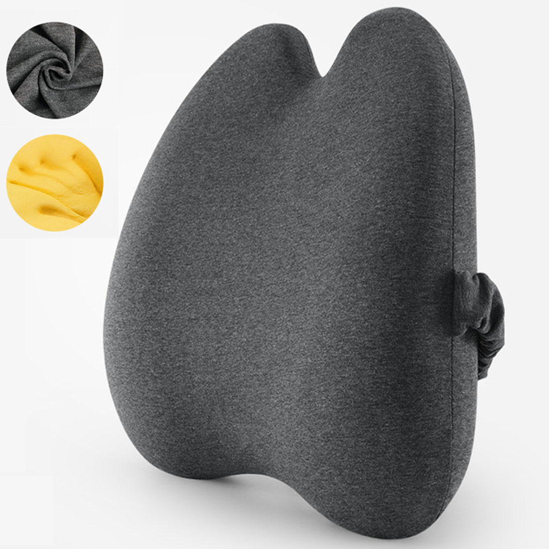 Lumbar Support Pillow, Memory Foam Lumbar Pillow for Lower Back Pain ...