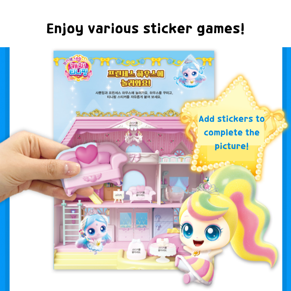 Season 6 Princess Catch Teenieping Sticker & Coloring Book Teenieping ...