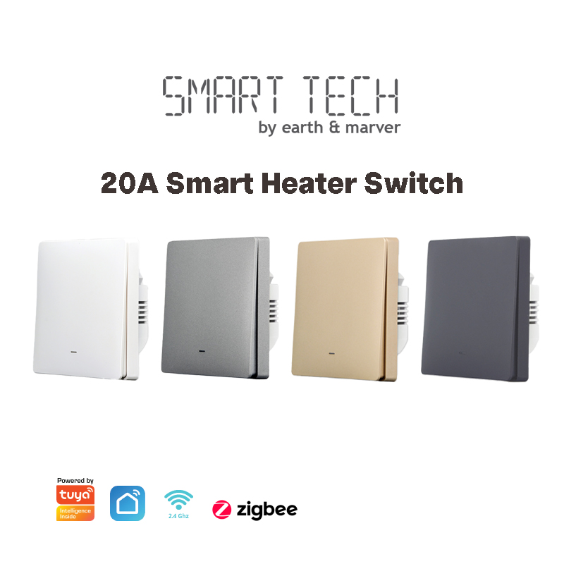 SMART TECH® Tuya Smart Heater switch 20A / Boiler Switch 4400W / High ...