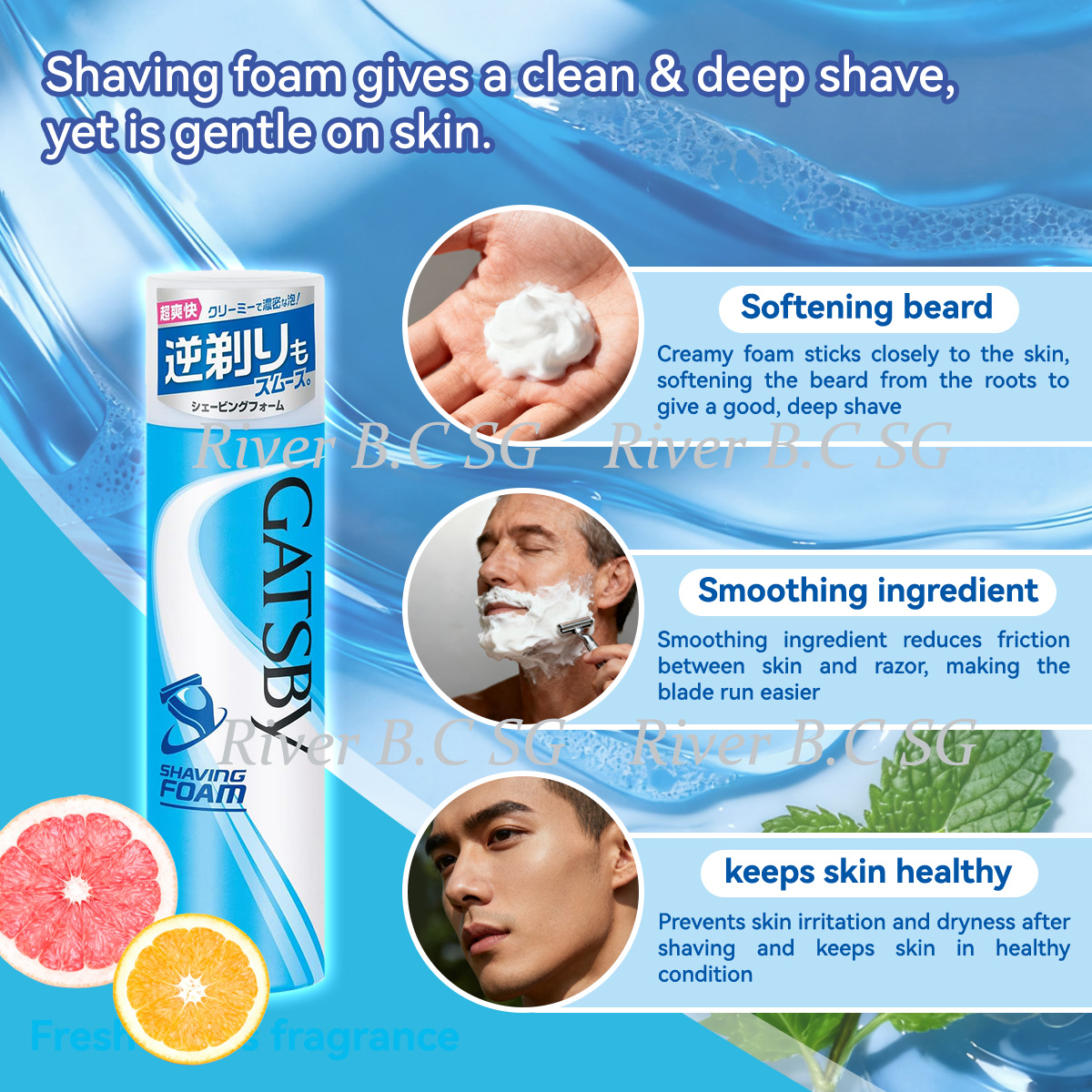 GATSBY Pre-Shave Lotion 140mL For electric shavers Single bottle ...