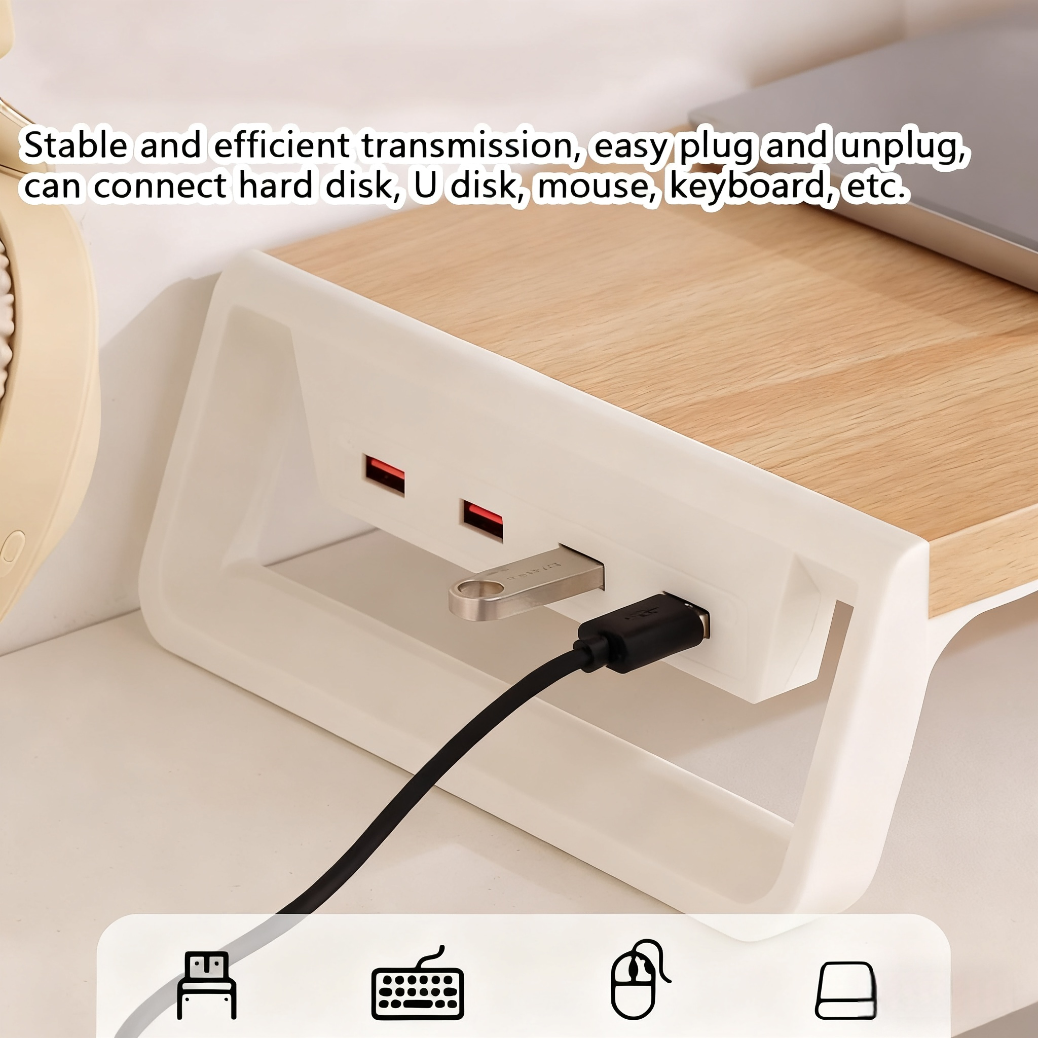 【SG STOCK】Elevated Monitor Stand with USB Ports - Desktop Computer ...