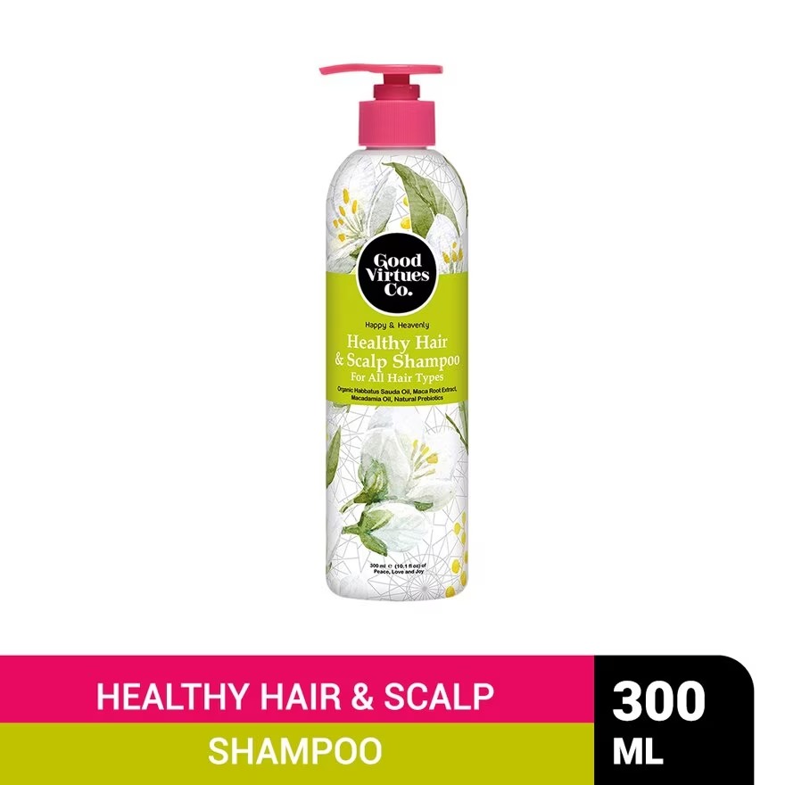 GVC Good Virtues Co. Shampoo 300ml Anti-Dandruff, Healthy (All Types ...
