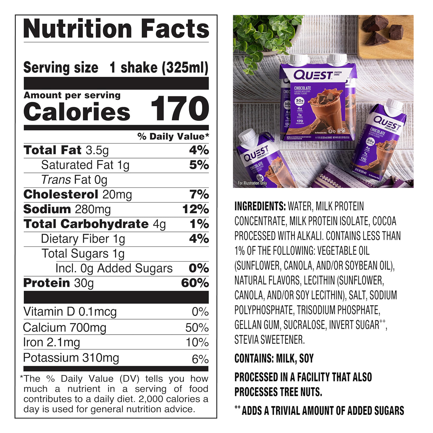 Quest Nutrition Protein Drink Shake 12 Pack 30g Protein Low Carb Ready ...