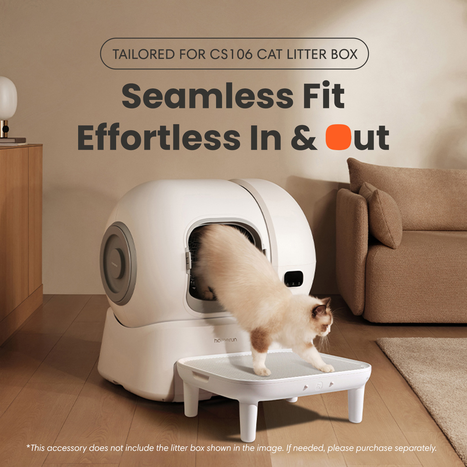 HomerunPet Litter Step for CS106 Automatic Cat Litter Box – Anti ...