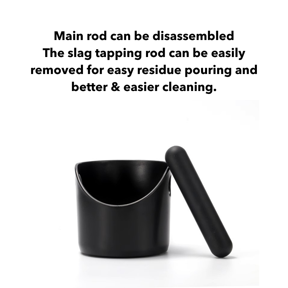 Anti Slip Black Espresso Coffee Knock Box (Coffee Ground Waste Bin For ...