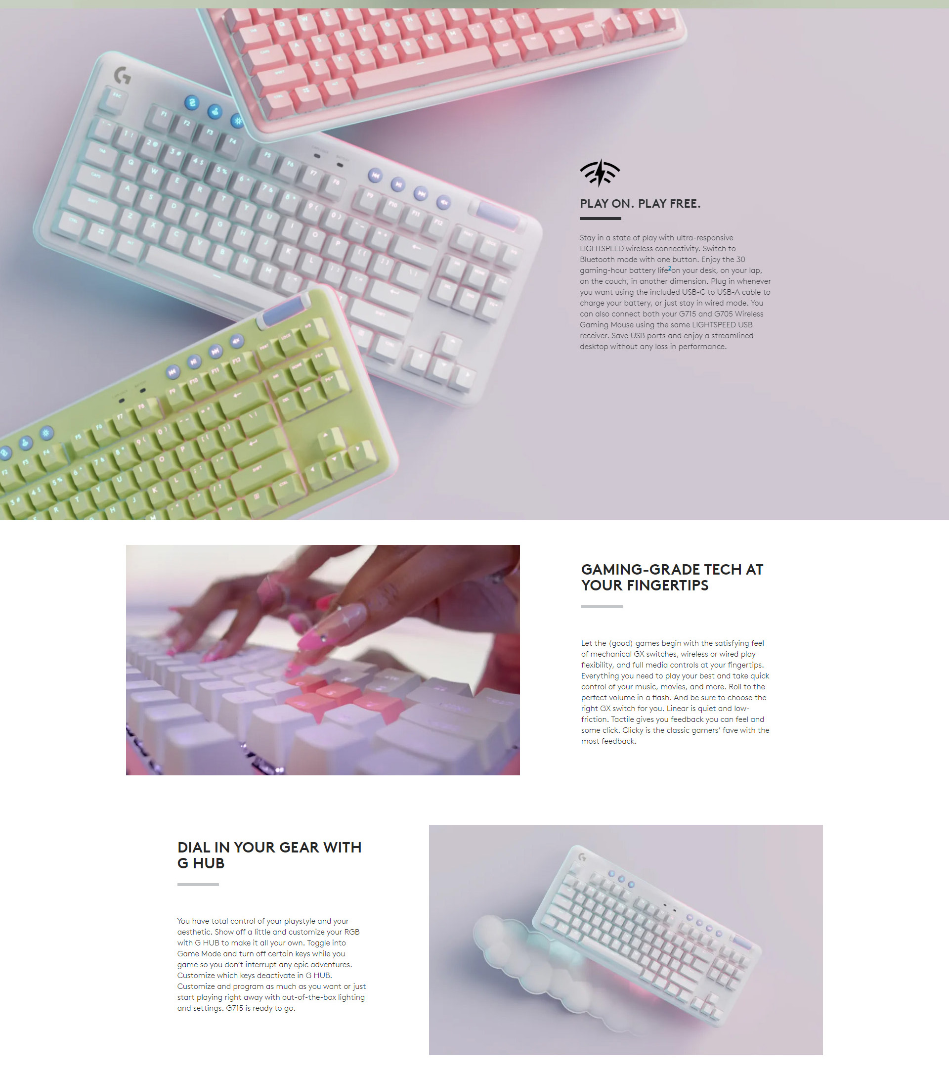 Logitech G713 Wired Gaming Keyboard (Red Linear) | Shopee Singapore